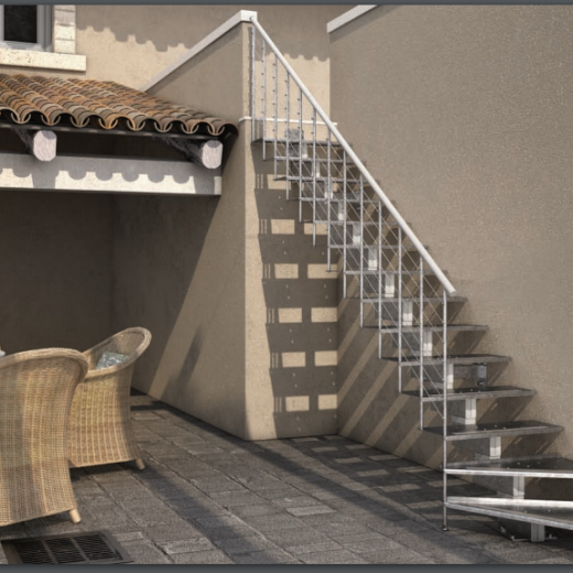 Outdoor Staircases | The Staircase People | Spiral, Modular & Space ...